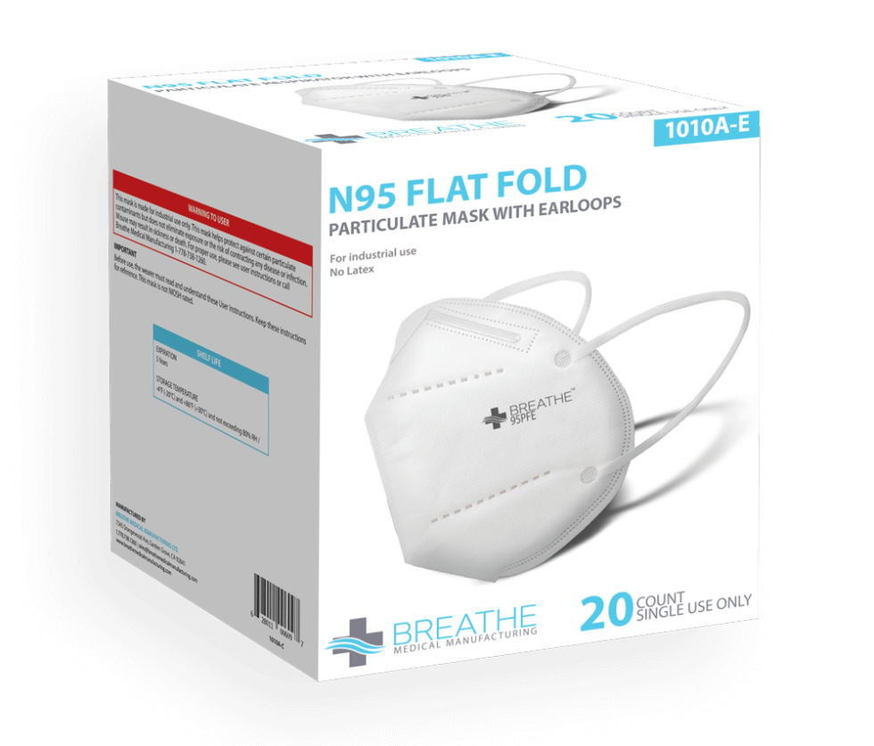 Healthcare and Particulate N95 Respirators - Breathe Medical