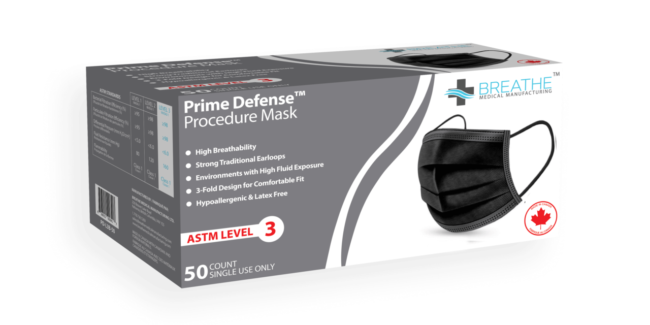 Prime Defense Procedure Mask - Breathe Medical