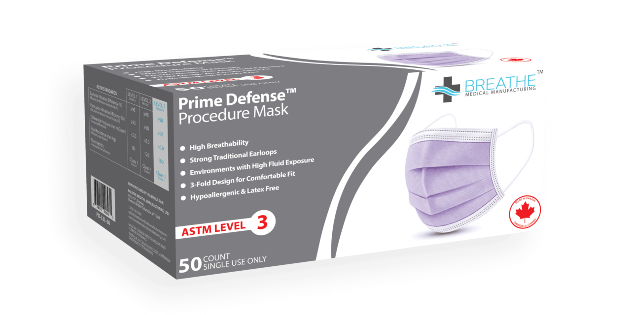 Prime Defense Procedure Mask - Breathe Medical
