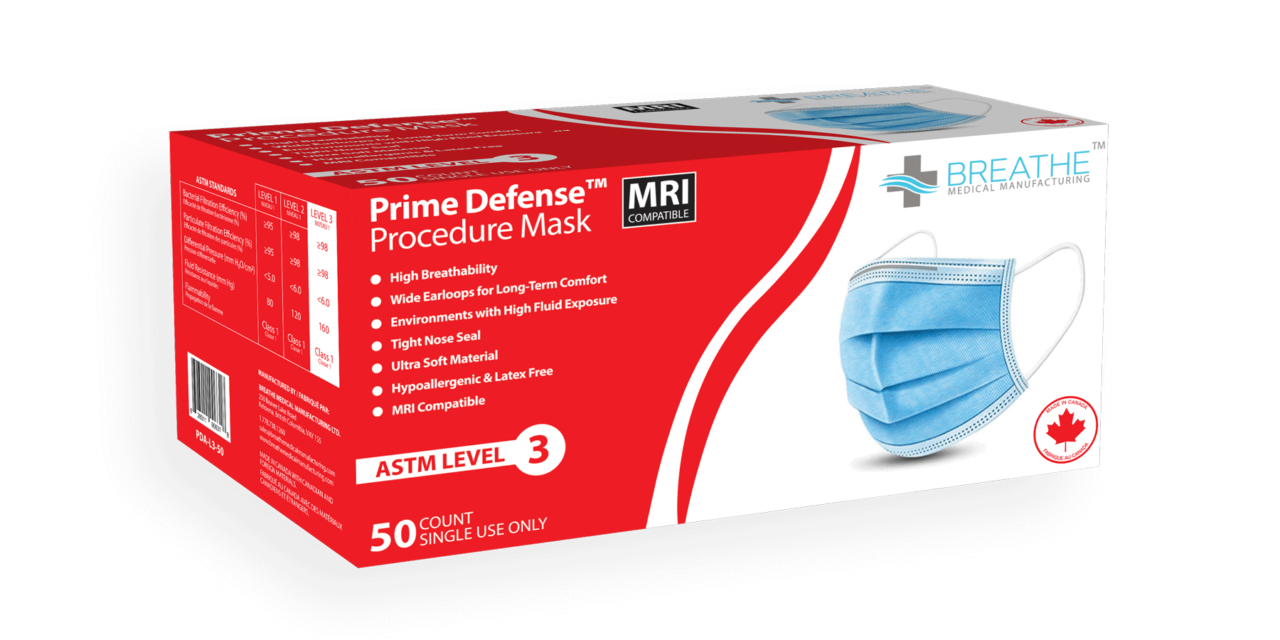Prime Defense MRI Procedure Mask - Breathe Medical