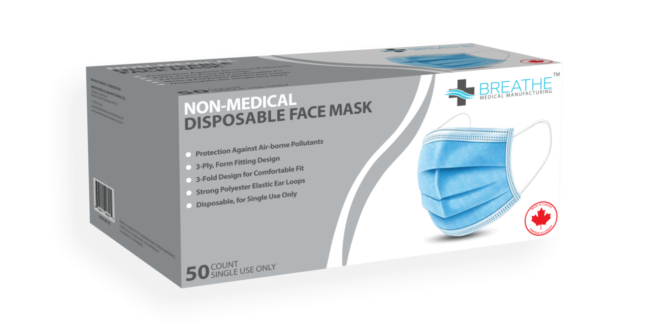 Non-Medical Disposable Face Masks - Breathe Medical